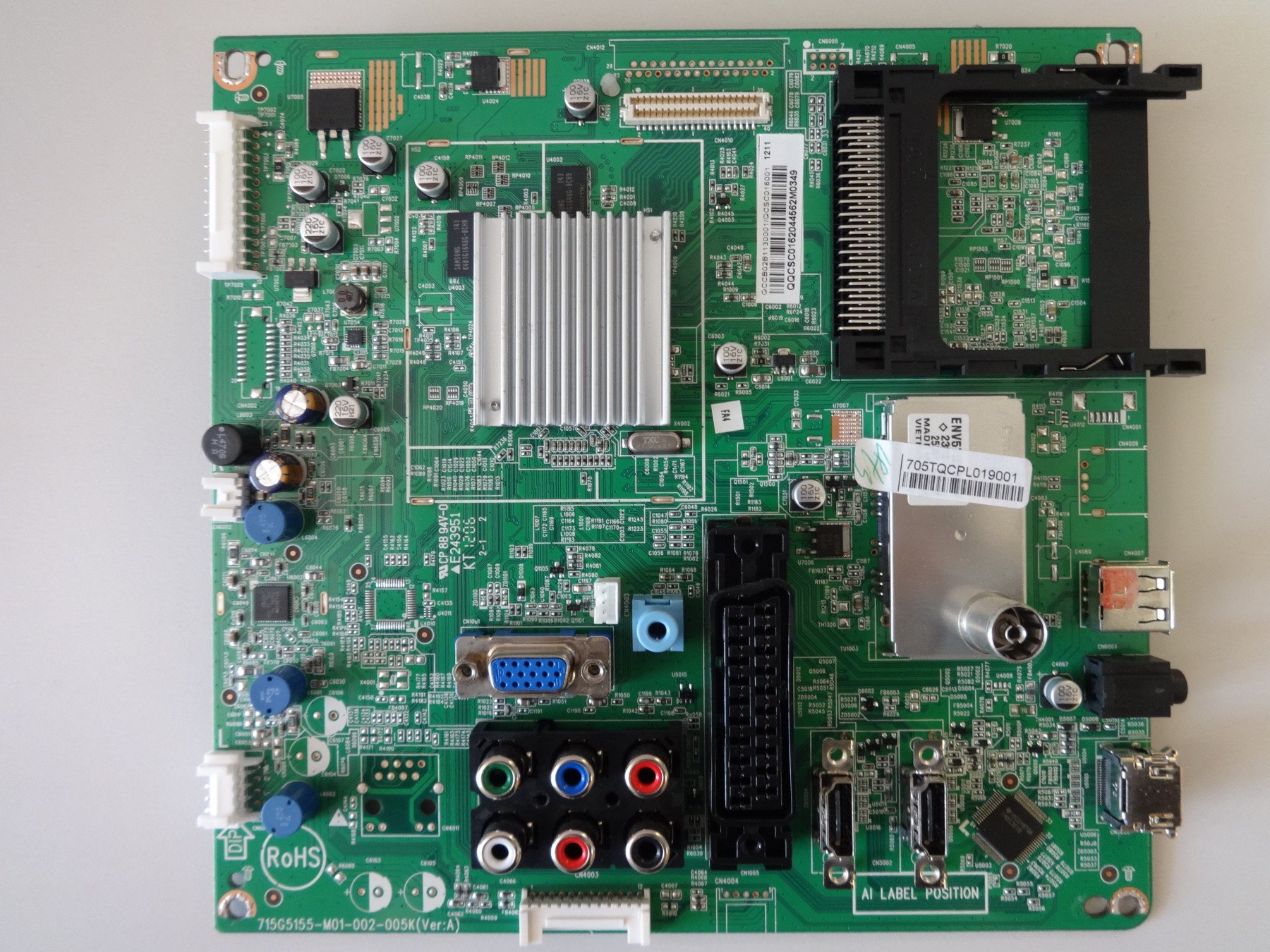 Платка 715G5155-M01-002-005K 705TQCPL006 on request - КСП Електроникс