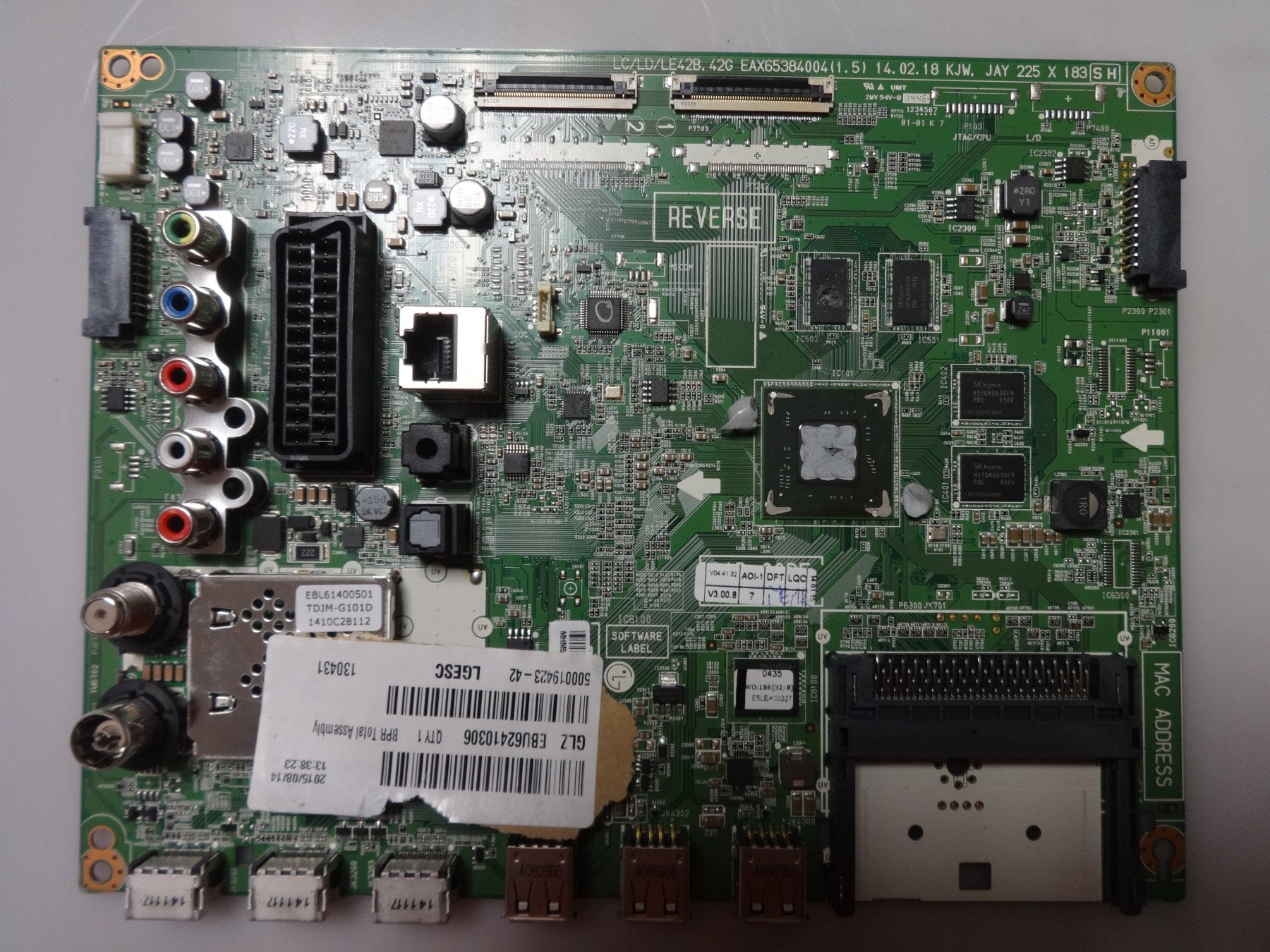 Платка MAIN AV EAX65384004(1.5) EBT62800435 on request - КСП Електроникс