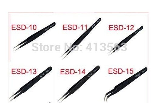 Пинсета PINCET 6 SET-ESD10 ESD11 ESD12 ESD13 ESD14 ESD15 - КСП Електроникс