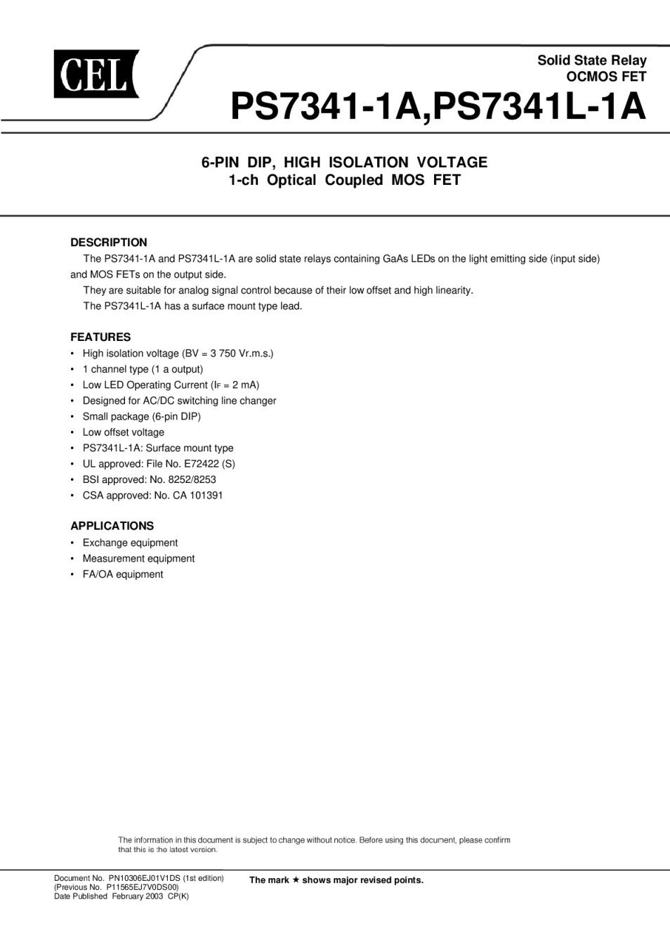 Интегрална схема PS7341-1A DIP-6 - КСП Електроникс