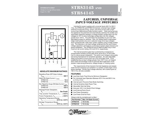 Интегрална схема STR83145 - КСП Електроникс