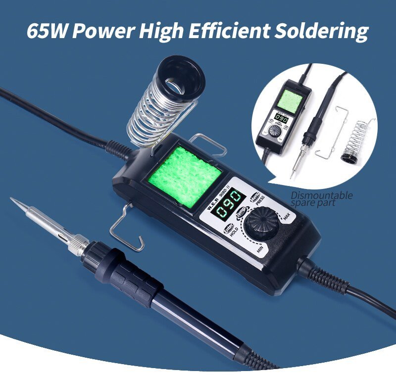 Поялник с терморeгулатор Wep 908D-II - КСП Електроникс