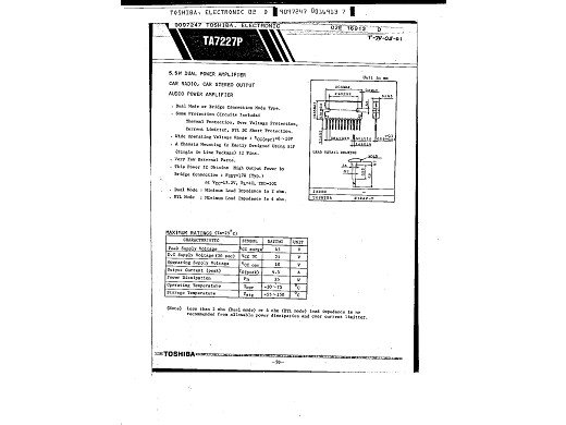 Интегр.схема TA7227P - КСП Електроникс