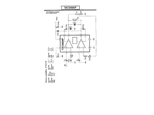 Интегр.схема TA7240AP - КСП Електроникс