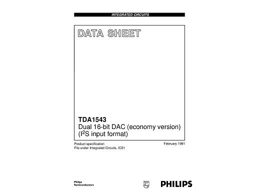 Интегрална схема TDA1543A - КСП Електроникс