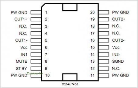 Интегрална схема TDA7266D PSOP-20 - КСП Електроникс