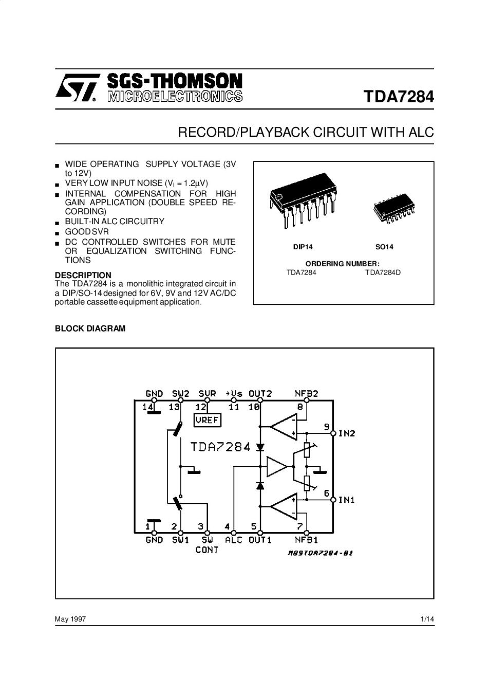 Интегр.схема TDA7284 - КСП Електроникс