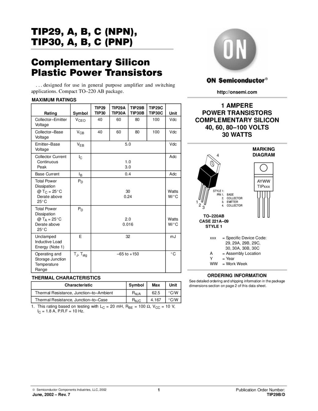 Транзистор TIP29A - КСП Електроникс
