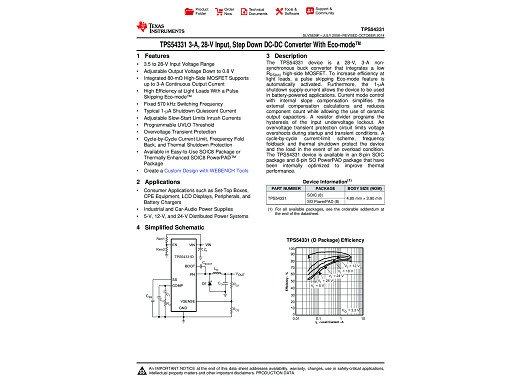 Интегр.схема TPS54331 SO-8 - КСП Електроникс