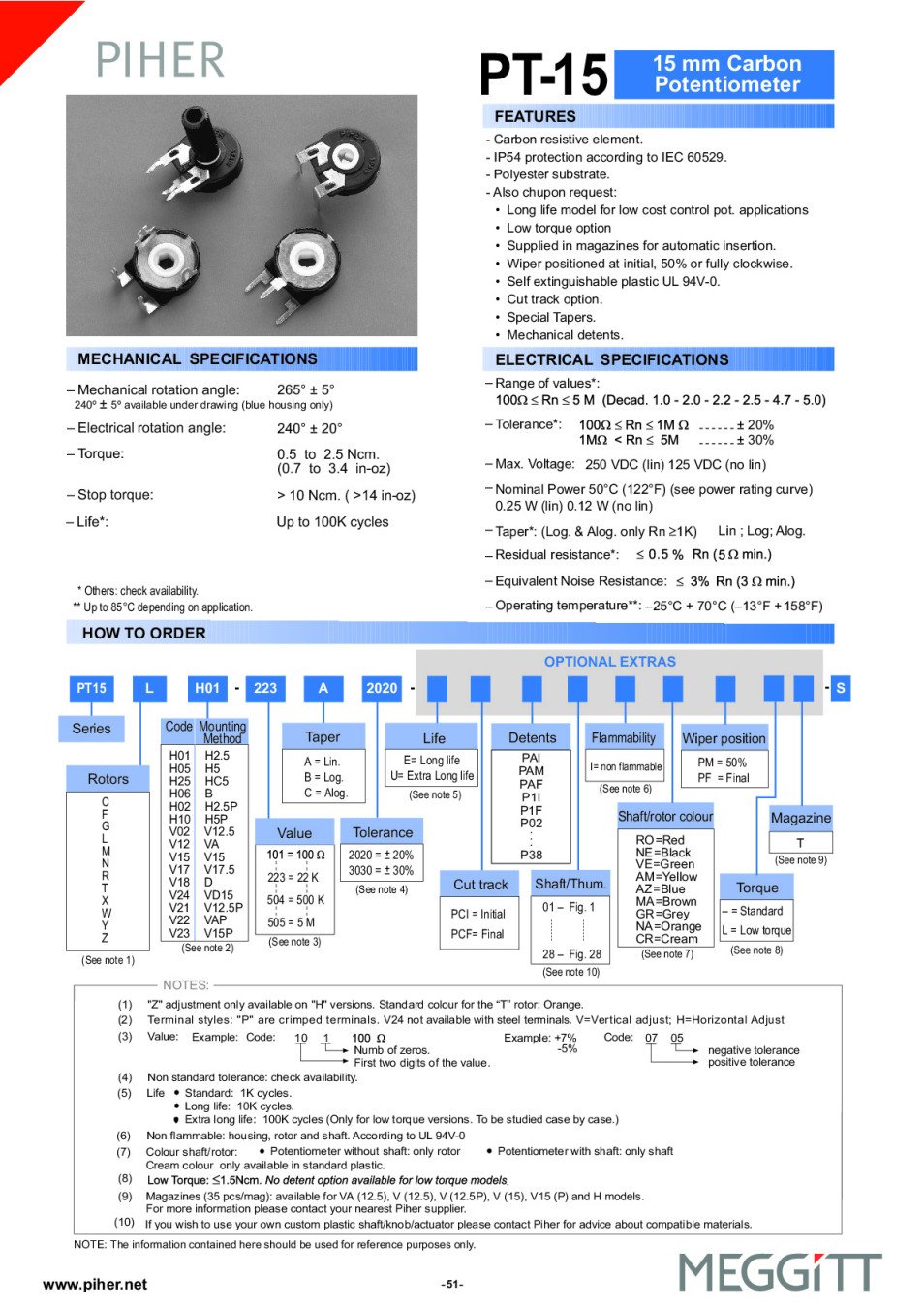 Тример потенциометър 100ohm IPMGV PT15 ver - КСП Електроникс