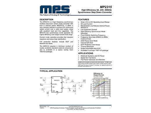 MP2315 TSOT23-8 - КСП Електроникс